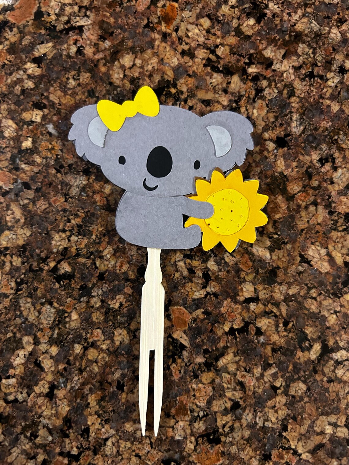 Handmade Koala Bear Cupcake Toppers, Birthday Party Decor, Australian ...