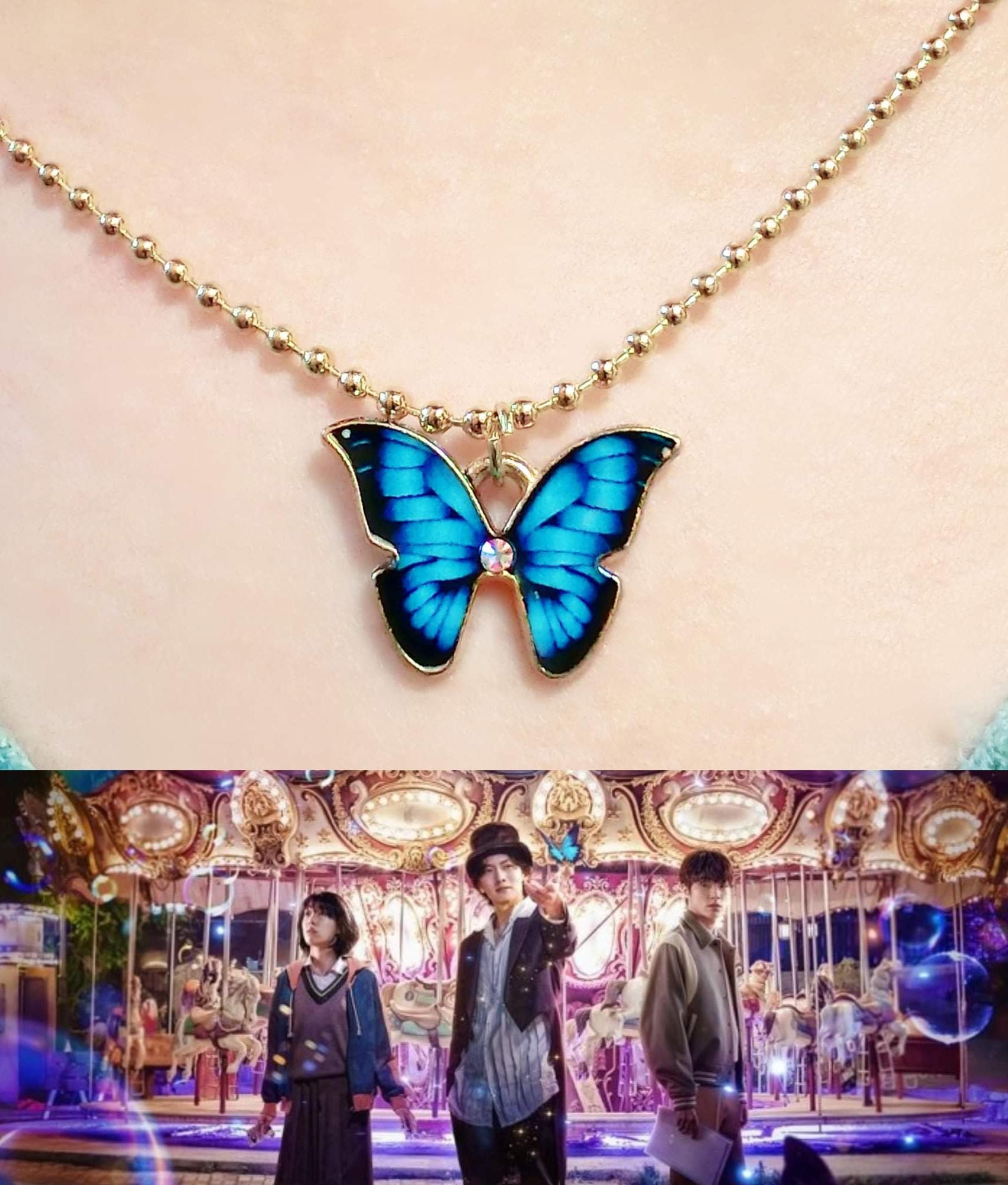 Shopee butterfly necklace store