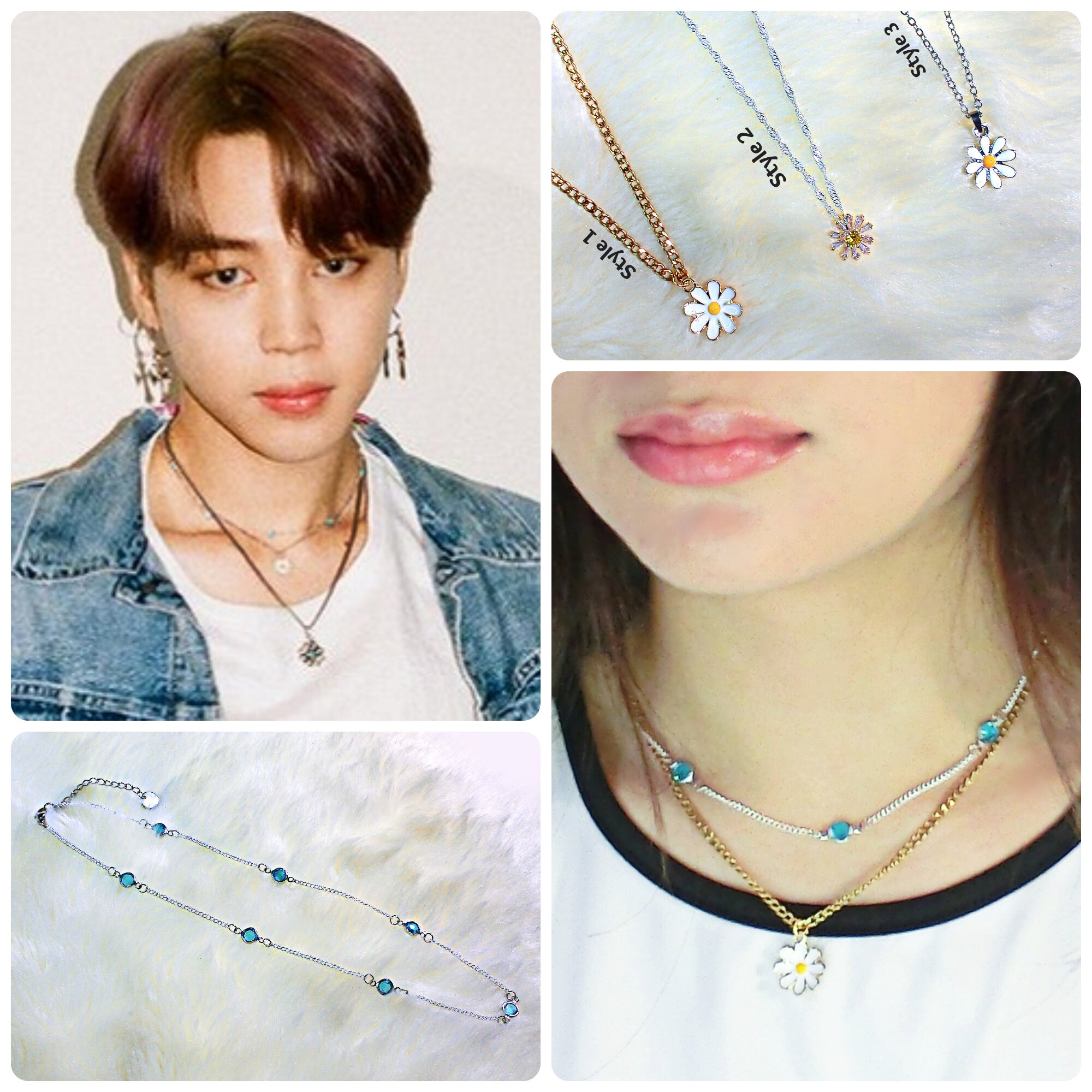 BTS Jimin Inspired Dynamite Necklace. Jimin Style Necklace. - Etsy Canada