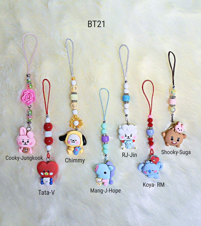 BTS Keychain. BT21 Characters Keychain. - Etsy Canada