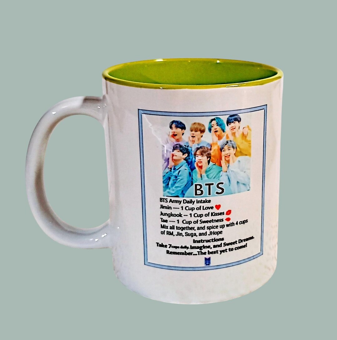 BTS Cup, BTS Coffee Mug, Gifts for Army, Home Kitchen Decor, Travel Mug ...