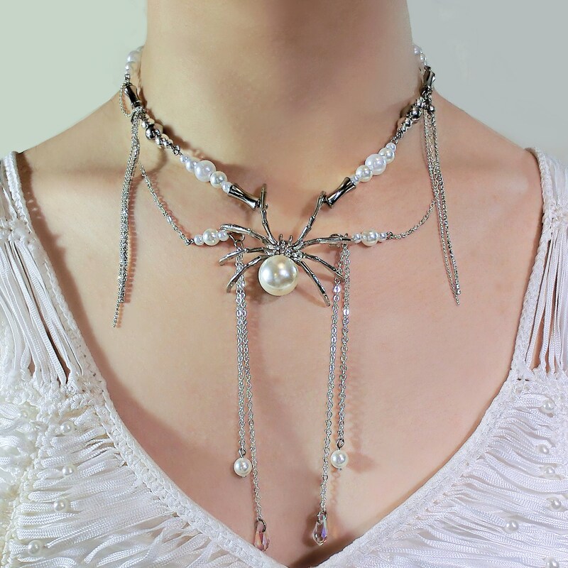 Spider Necklace - Etsy