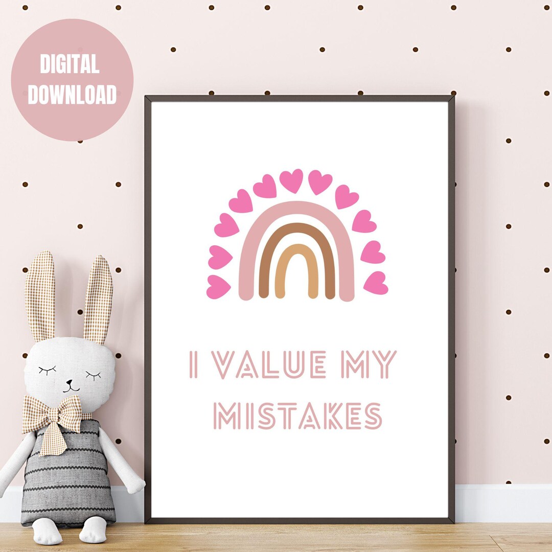 Personal Growth Motivational Positive Affirmation Printable Wall Art ...