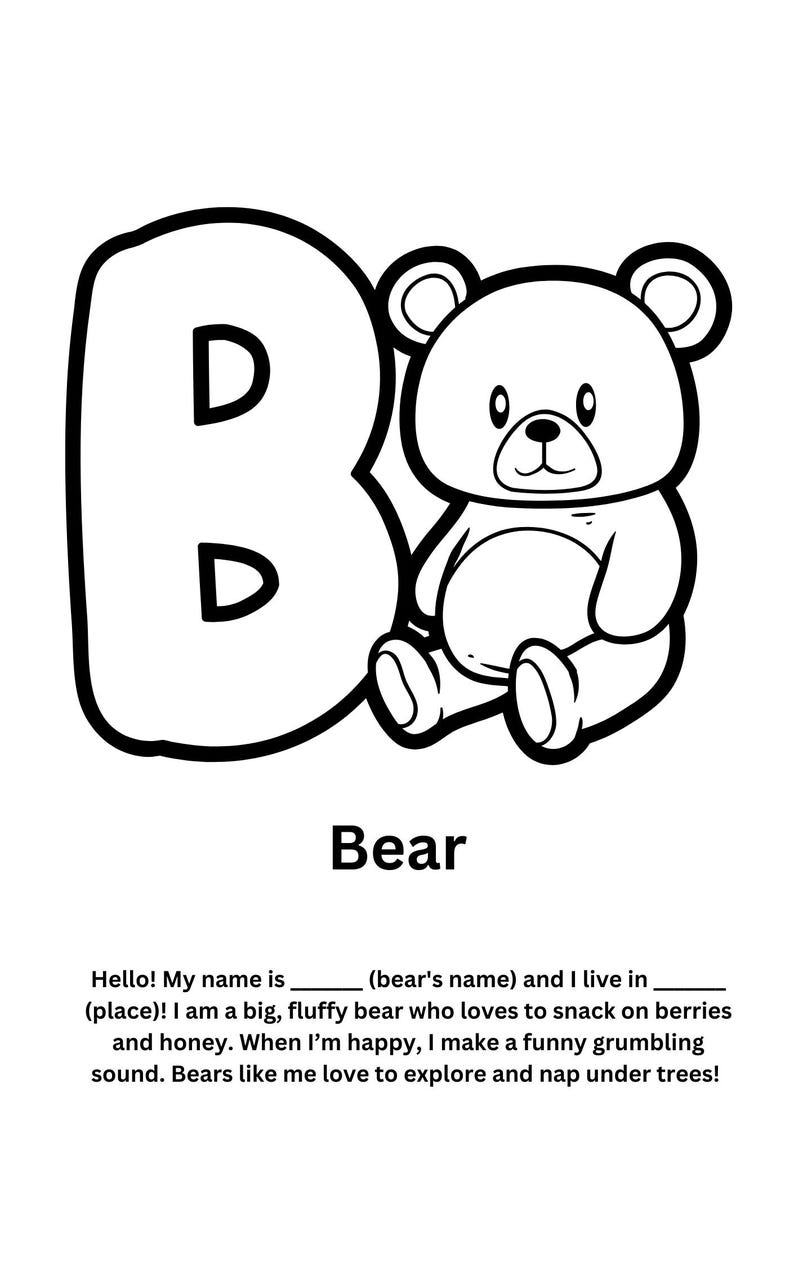 Animal Colouring Book - Etsy