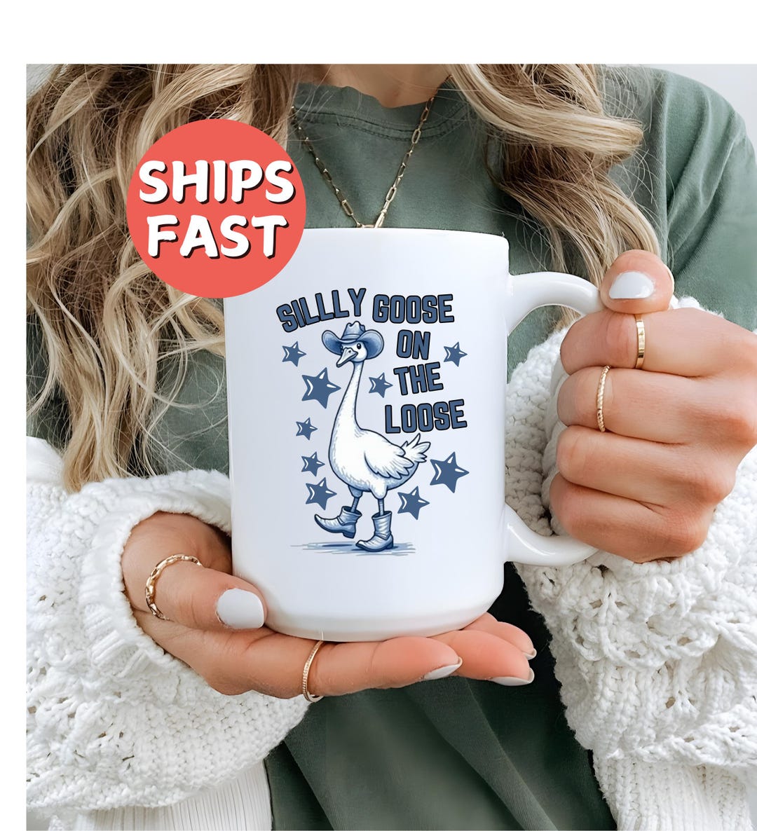 Silly Goose on the Loose Mug, Funny Goose Mug, Girlfriend/boyfriend ...