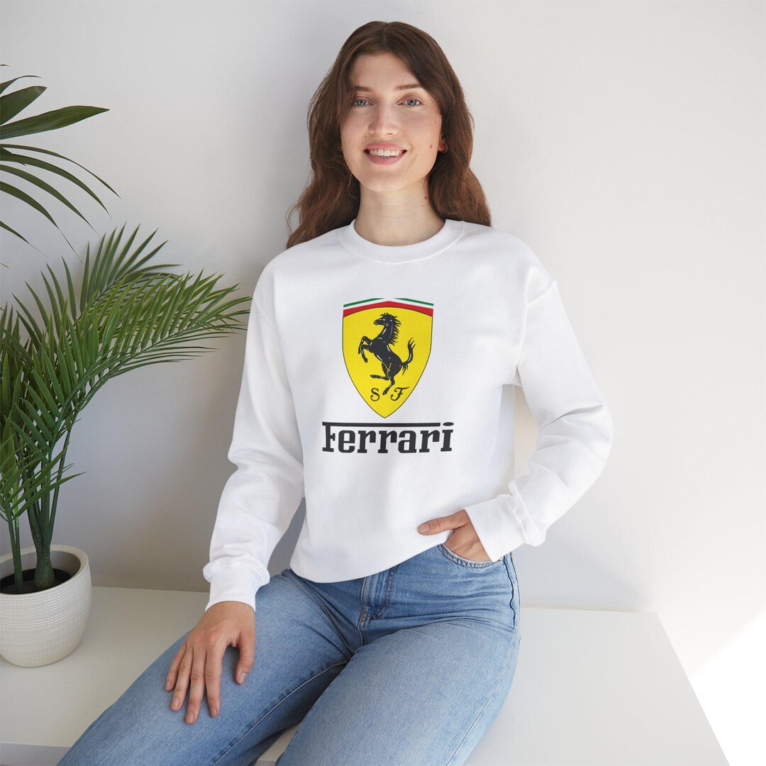 Ferrari Logo Crewneck Sweatshirt , All Sizes , Unisex , All Colors. - Etsy