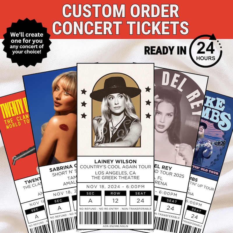 Printable Megan Moroney Ticket - Etsy