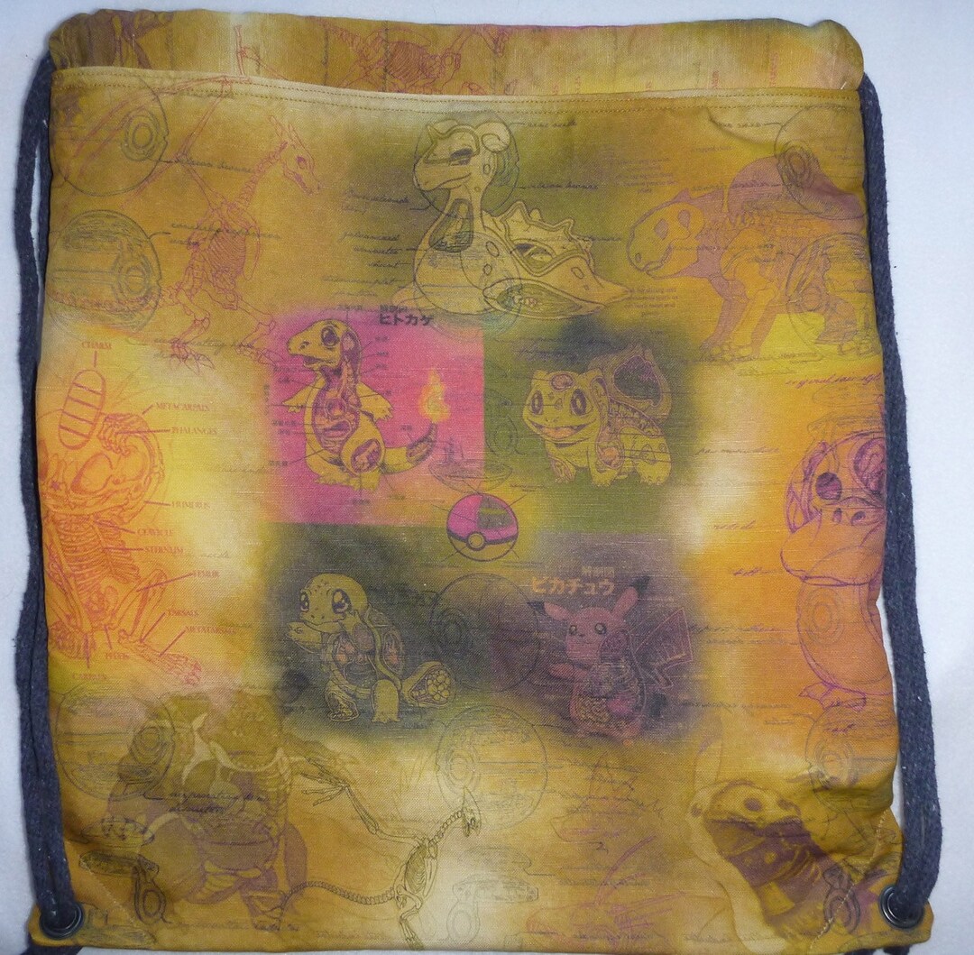 Pokemon Anatomy Lesson Cotton-linen Canvas Custom Print Backpack/tote ...