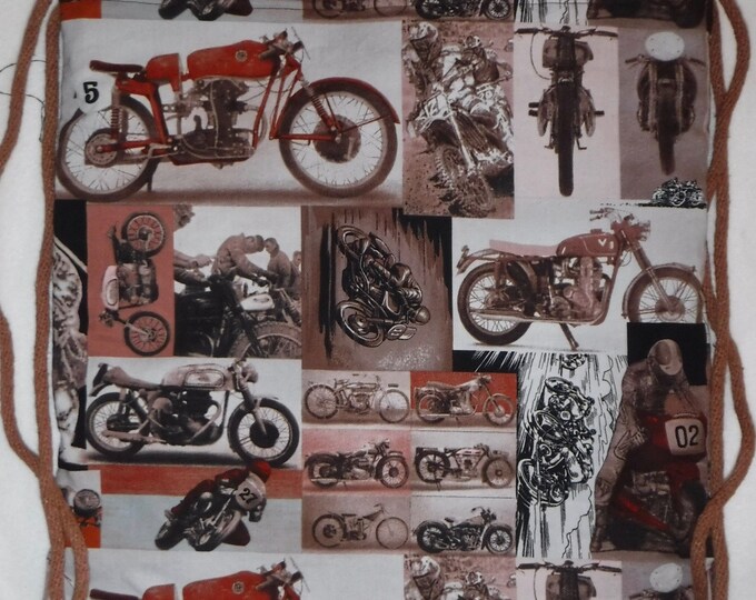 Alexander Henry Nicole's Prints Racer Rex Motorcycle Backpack/tote - Etsy