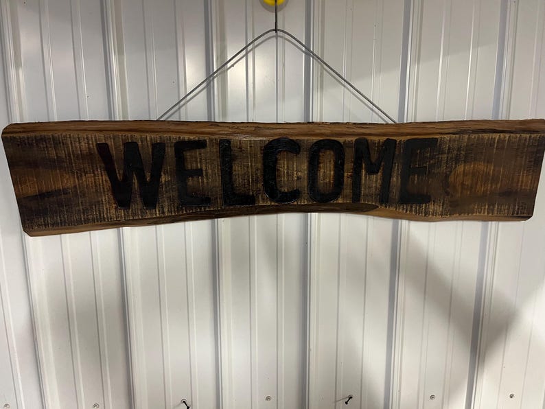 Rustic Custom Wood Fire Branded Sign - Etsy