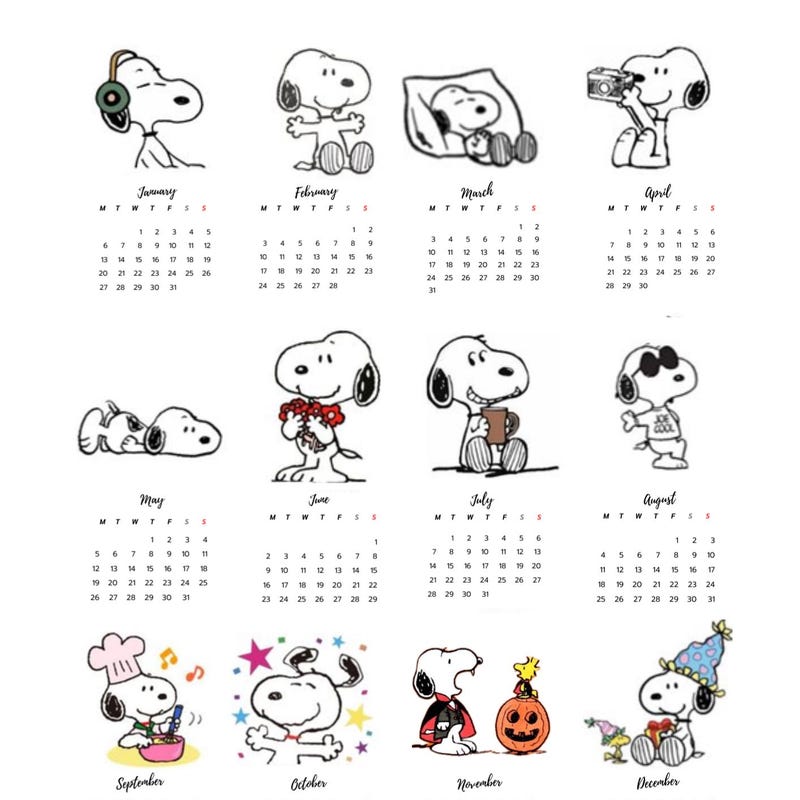 Calendar 2025 Garland - Etsy