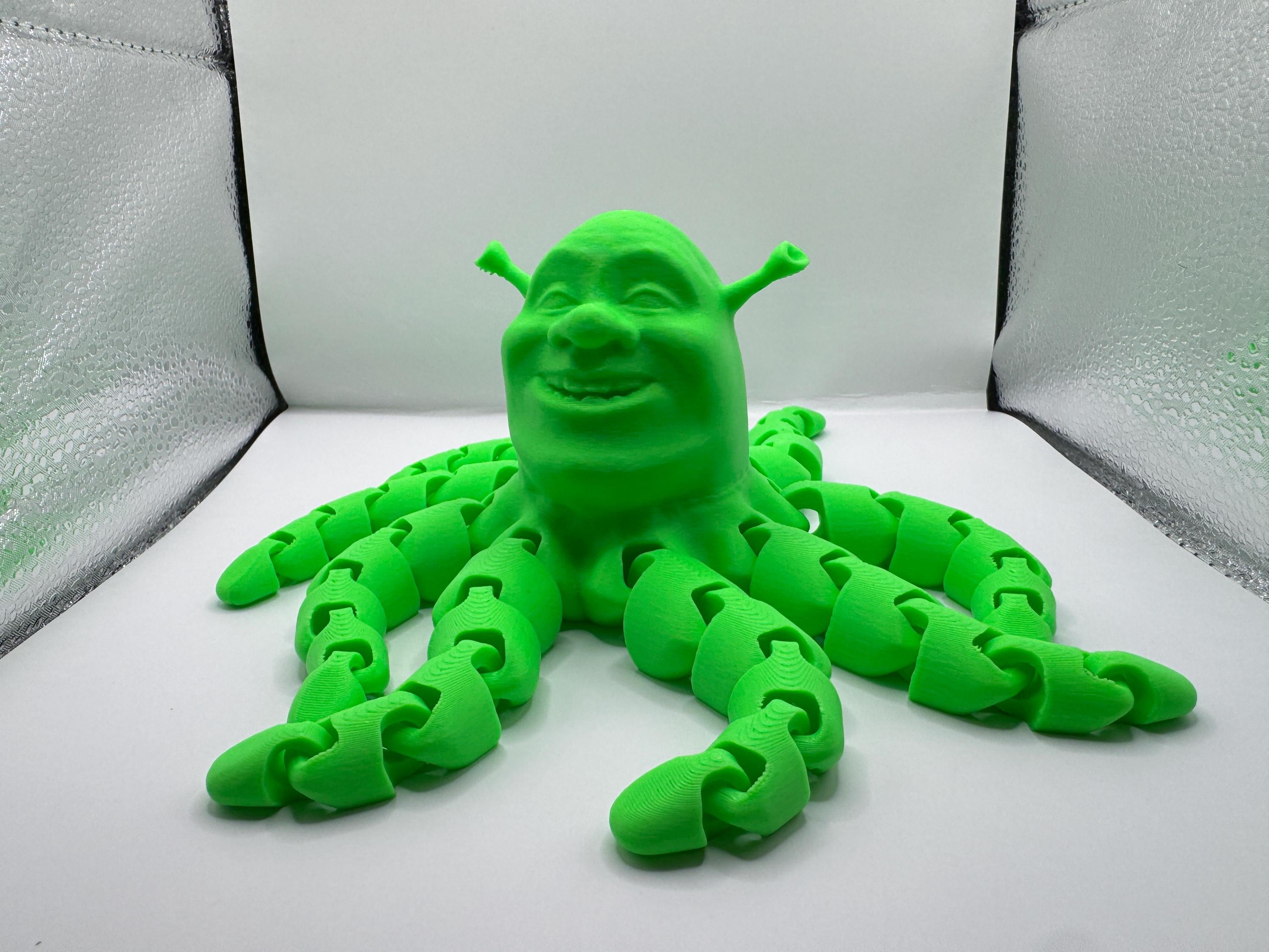 3D Printed Shrektopus Figit Toy - Etsy