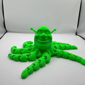 3D Printed Shrektopus Figit Toy - Etsy
