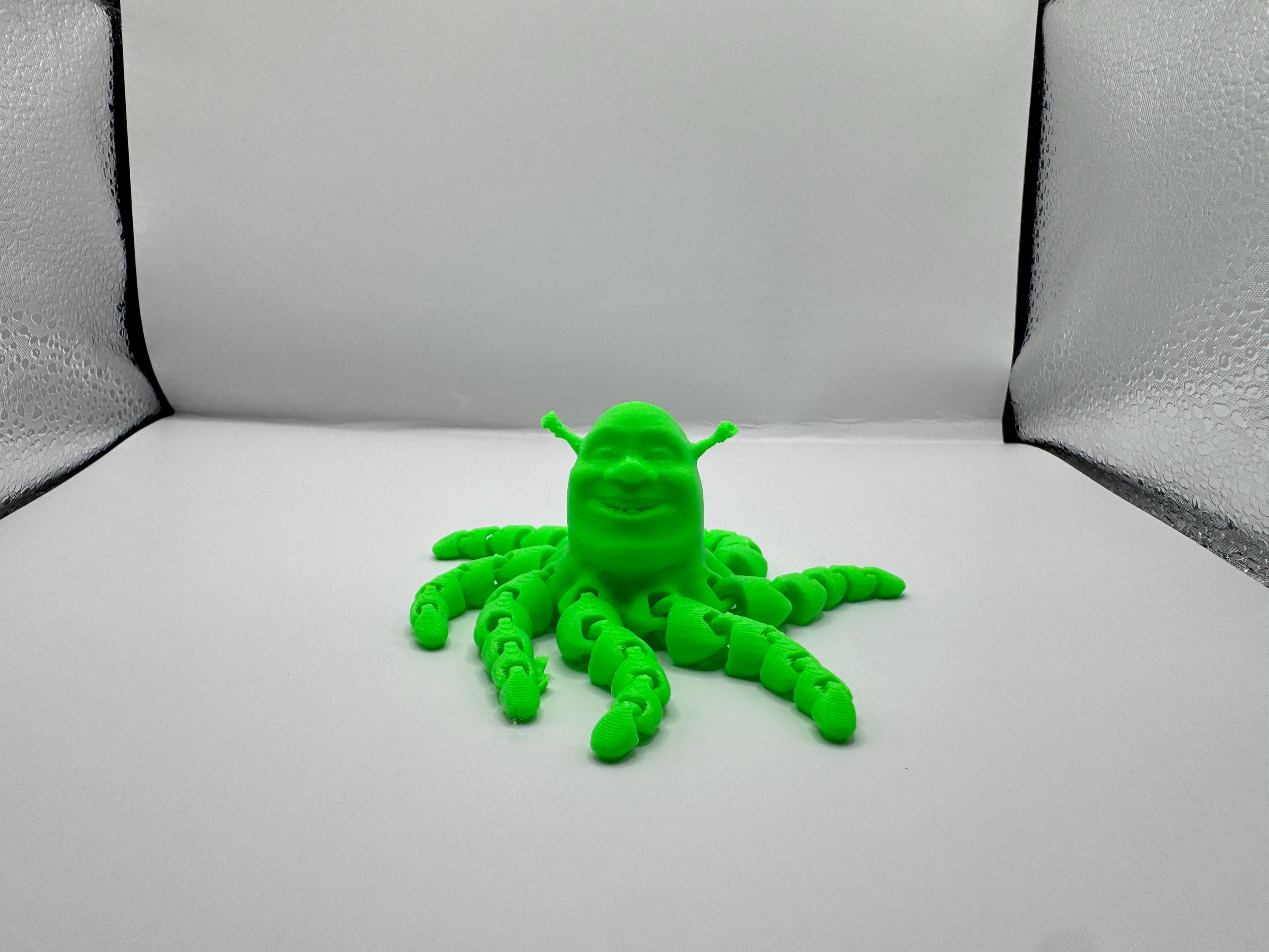 3D Printed Shrektopus Figit Toy - Etsy
