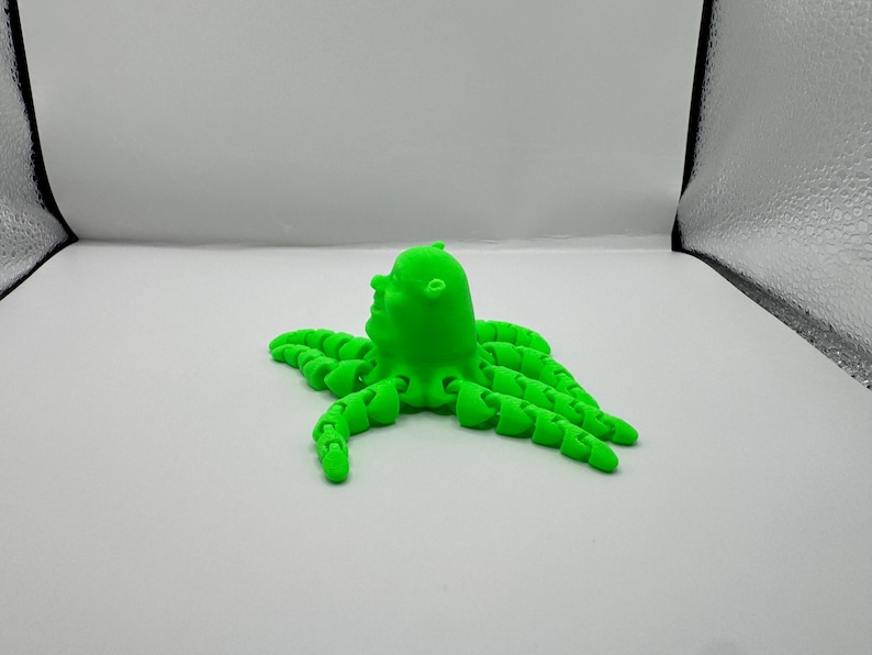 3D Printed Shrektopus Figit Toy - Etsy