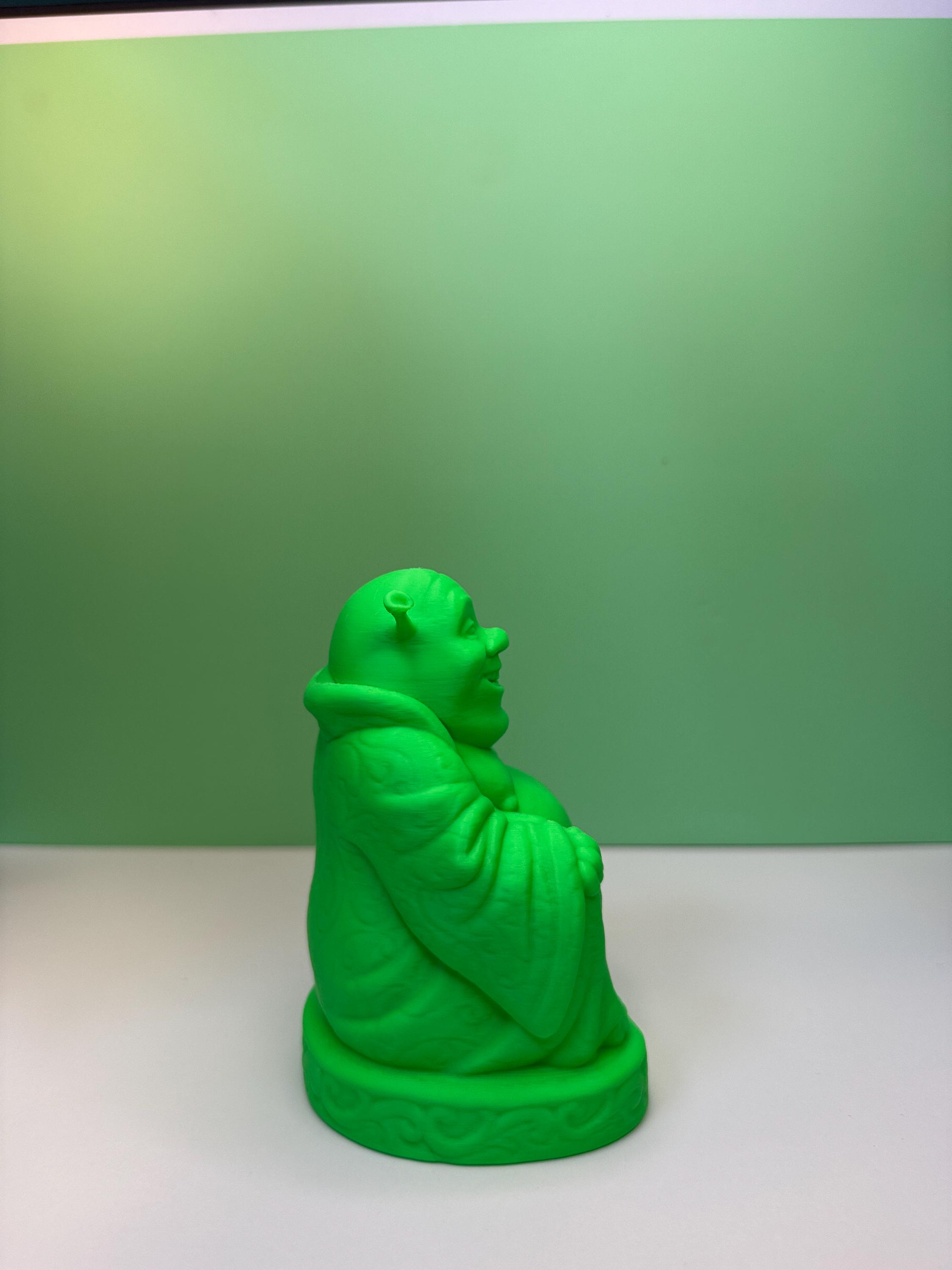 Buddha Shrek 3d Printed Fun Decor Desk Figure - Etsy
