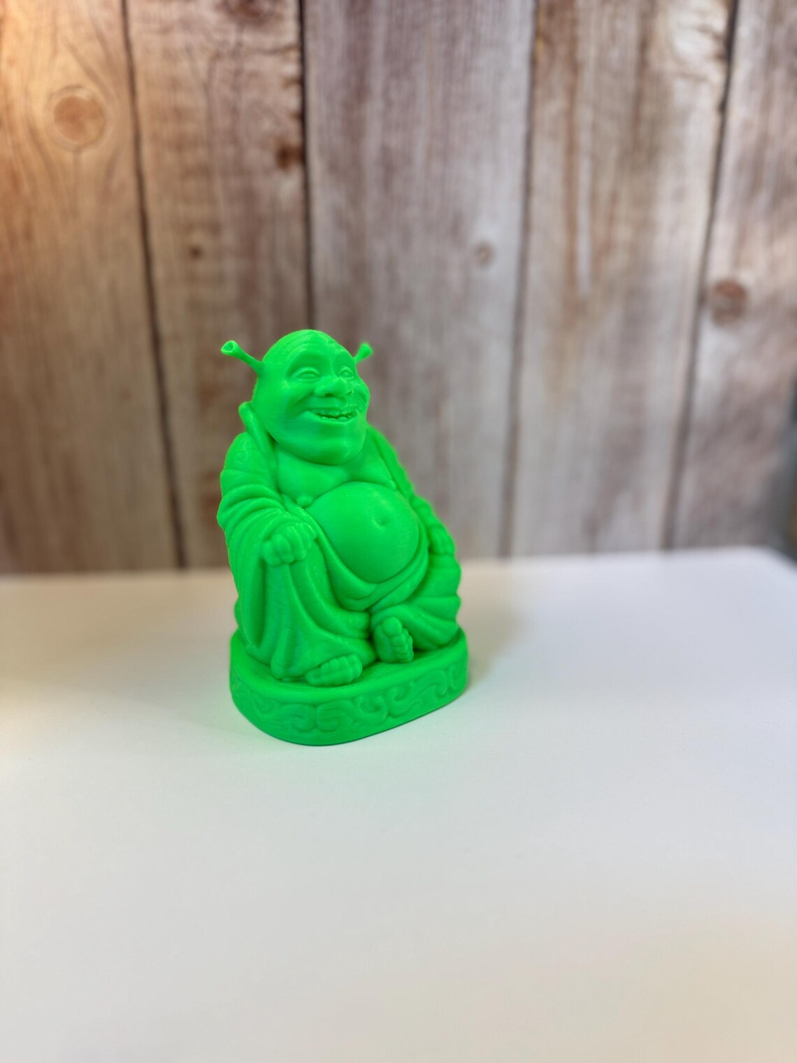 Buddha Shrek 3d Printed Fun Decor Desk Figure - Etsy