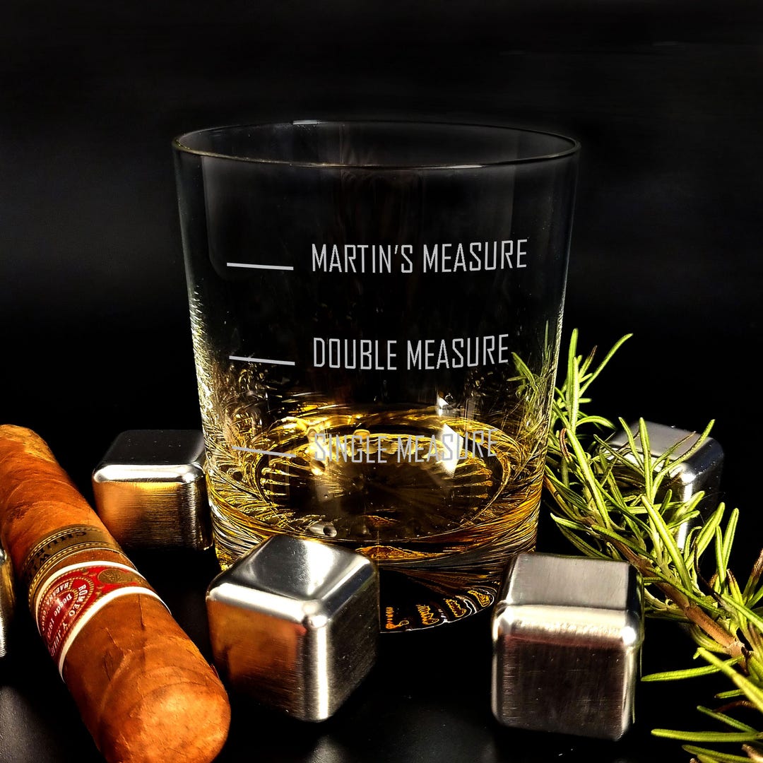 Funny Personalized Measuring Whiskey Glass With Custom Name Ideal for ...