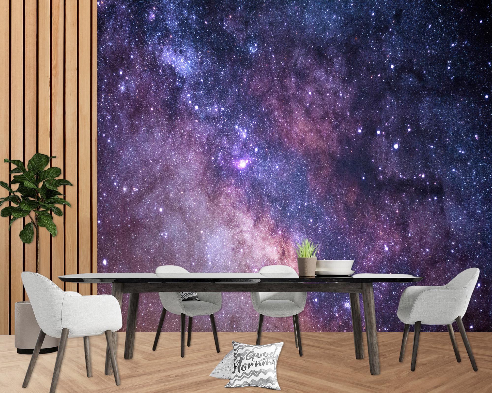 Star Clusters Mural, Galaxy Wallpaper, Starry Night Sky Wall Decor ...