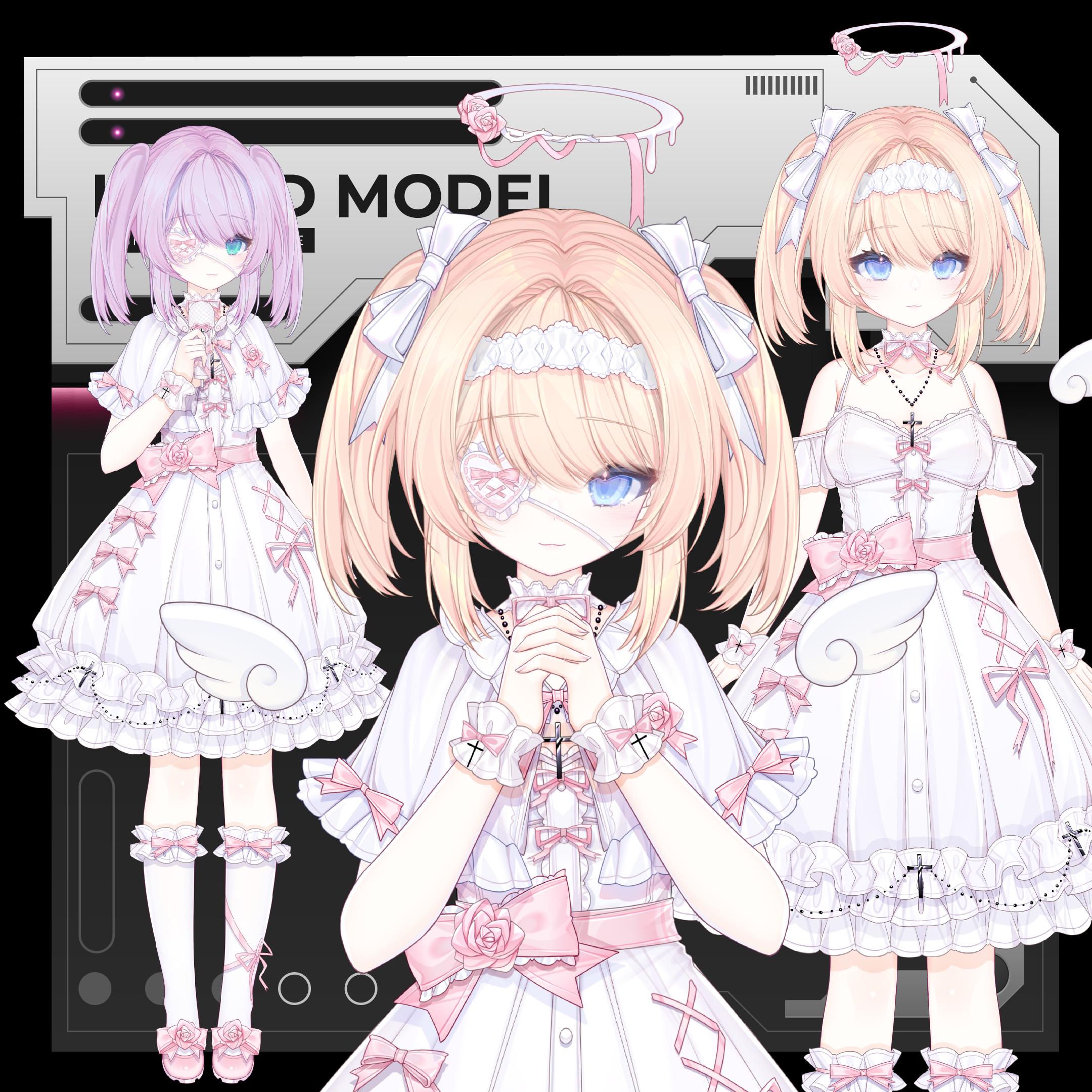 Live2d Premade Model | Rosy | Over 25 Expressions - Etsy