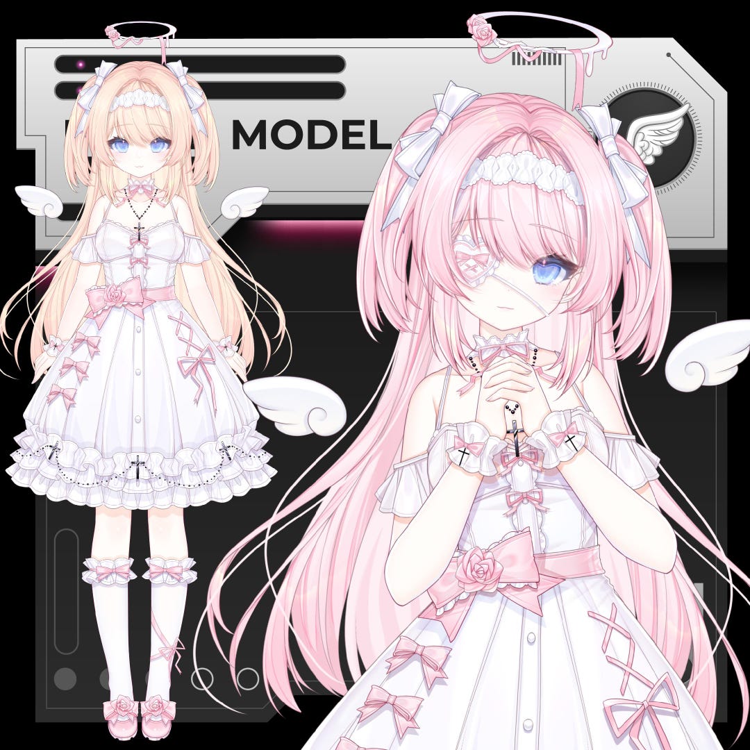 Live2d Premade Model | Rosy | Over 25 Expressions - Etsy