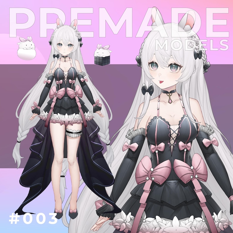 Live2d Premade Model | Wolf | Over 10 Expressions - Etsy