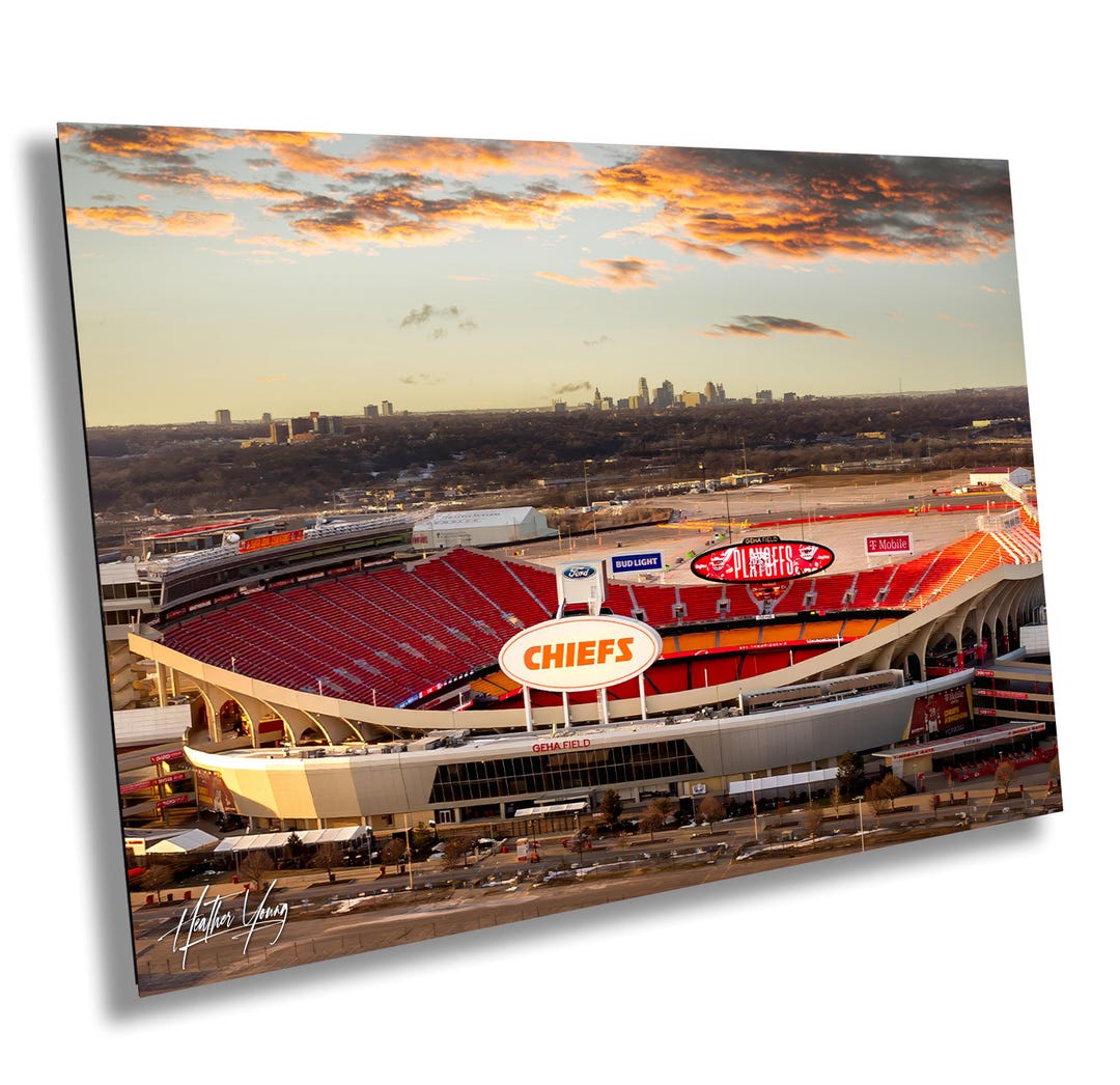 Chiefs Arrowhead Stadium Print - Sunset Skyline Wall Art - Etsy
