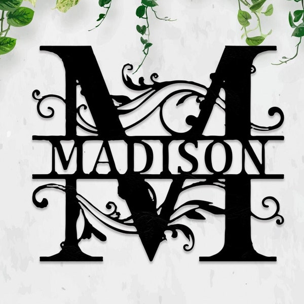 Initial Sign Metal - Etsy