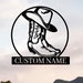 Custom Farm Boots Metal Sign Wall Art Decor, Waterproof Fade-resistant ...