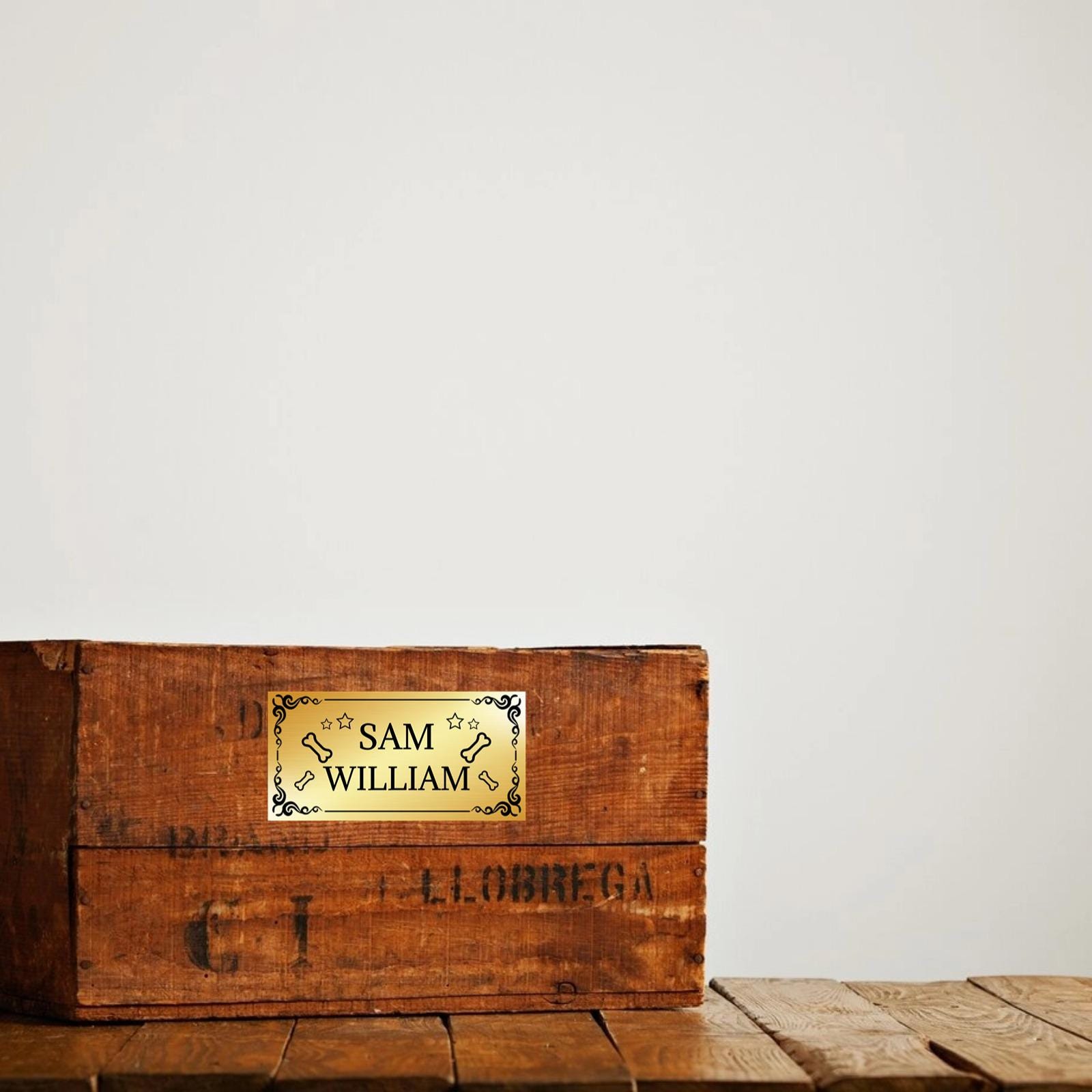 Custom Engraved Brass Name Plates, Brushed Solid Brass Frame Plaque ...