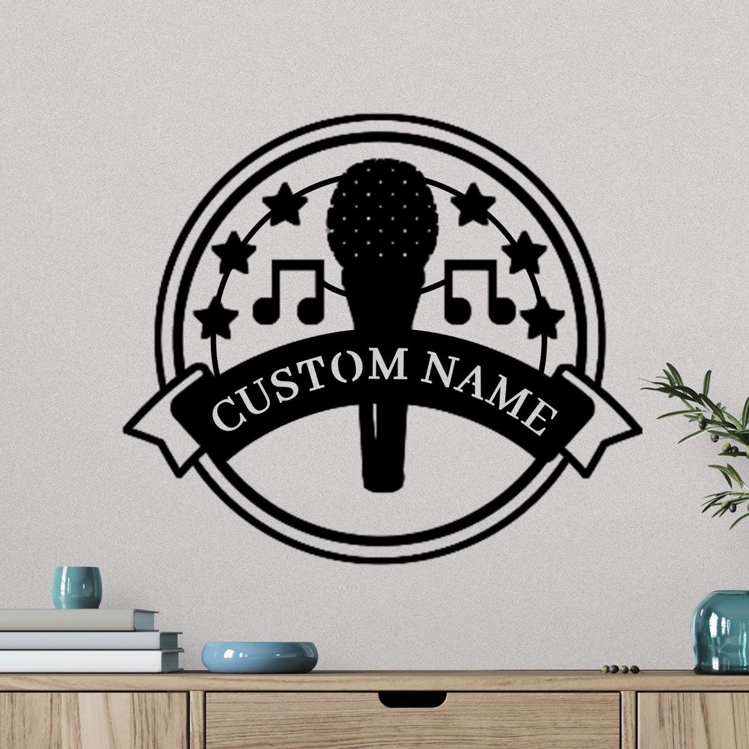 Personalized Music Metal Sign, Custom Wall Art, Waterproof Fade ...