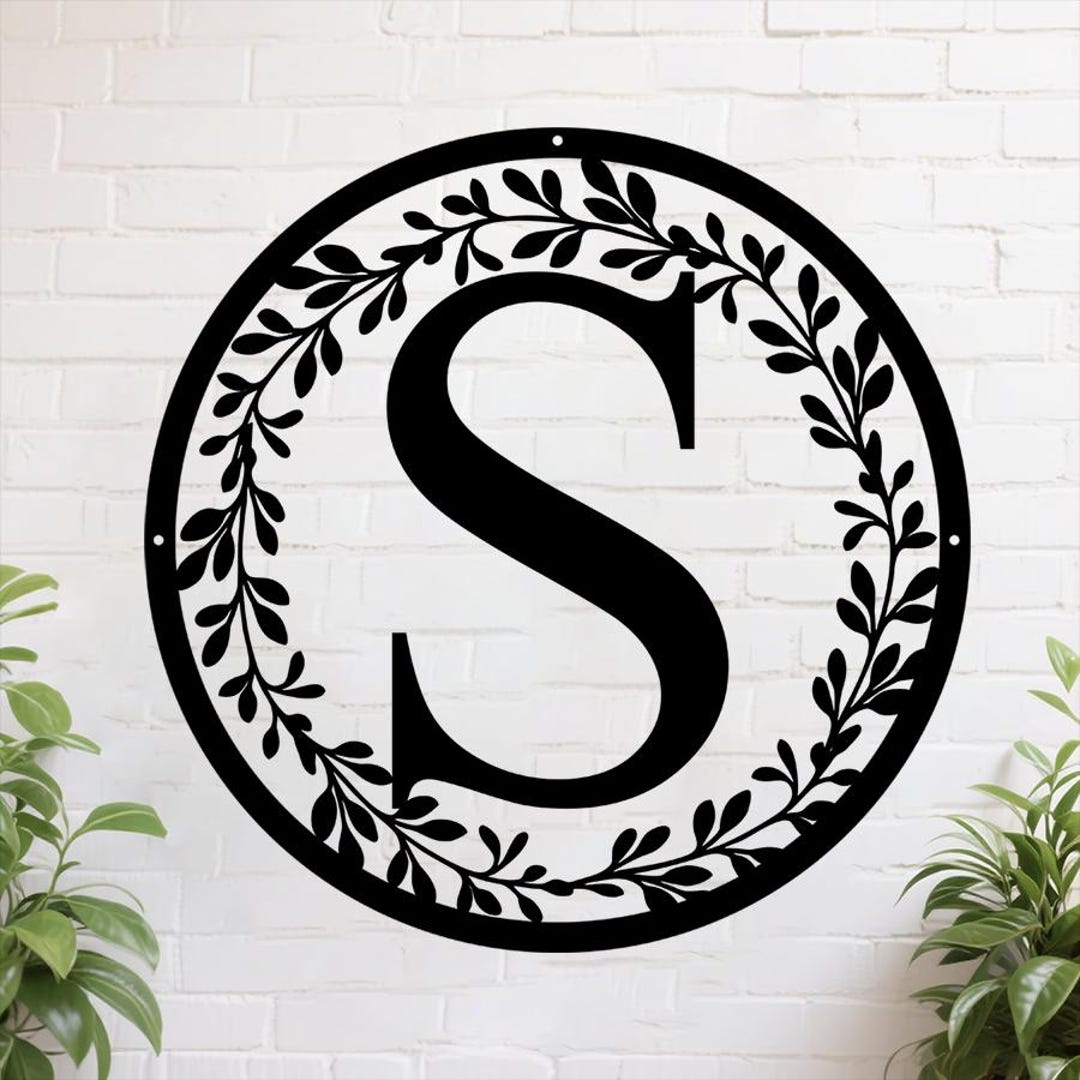 Custom Metal Last Name Sign: Monogram Wall Decor, Wedding Gift - Etsy