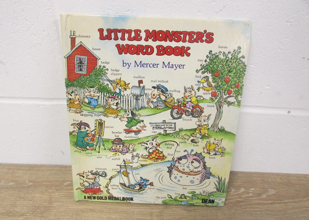 Vintage 1980 Little Monster's Word Book by Mercer Mayer A New Gold ...