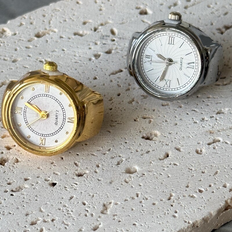 Clock Finger Ring - Etsy