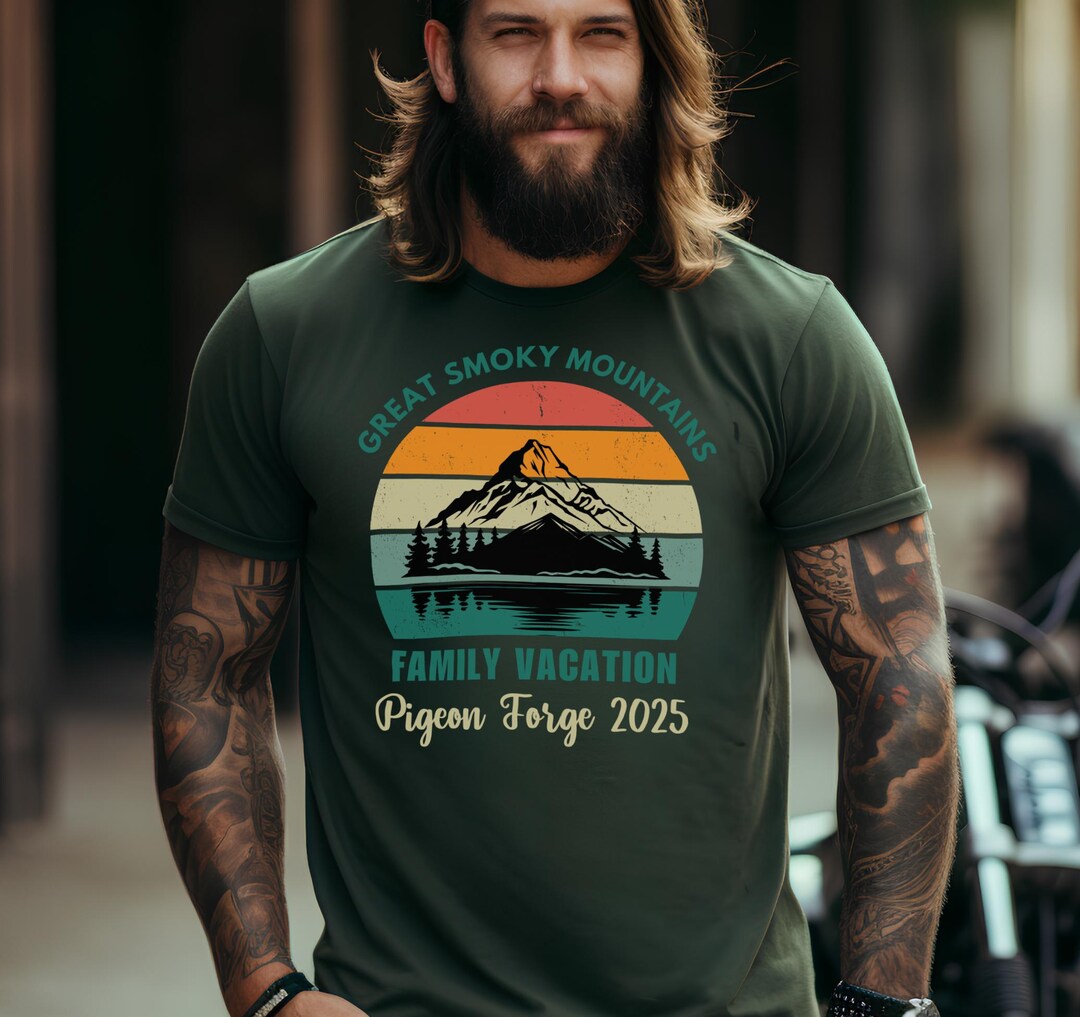 Smoky Mountains Family Vacation Tee: Retro Pigeon Forge Souvenir - Etsy