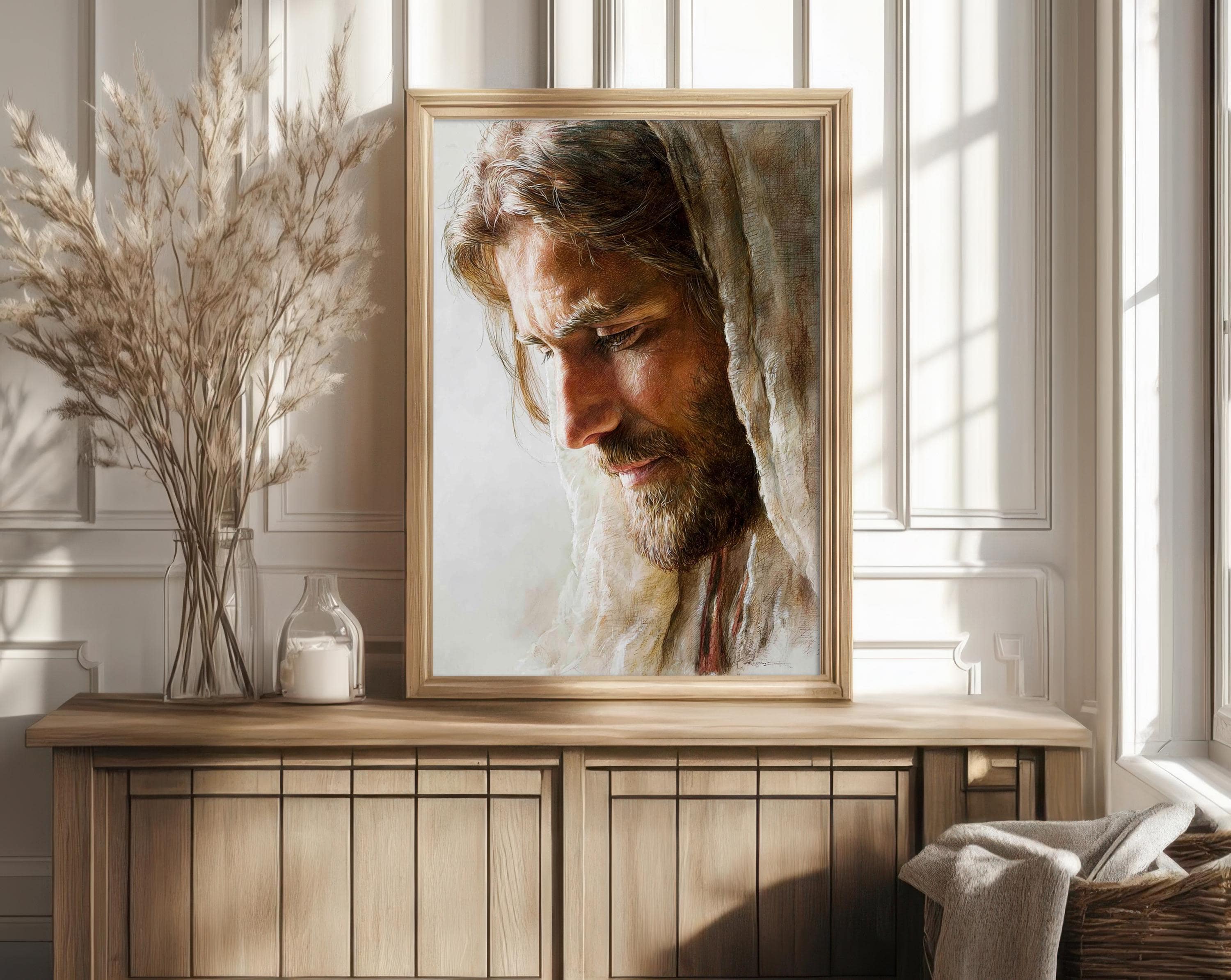Jesus Christ Portrait, Savior Christian Wall Art (digital Download) - Etsy