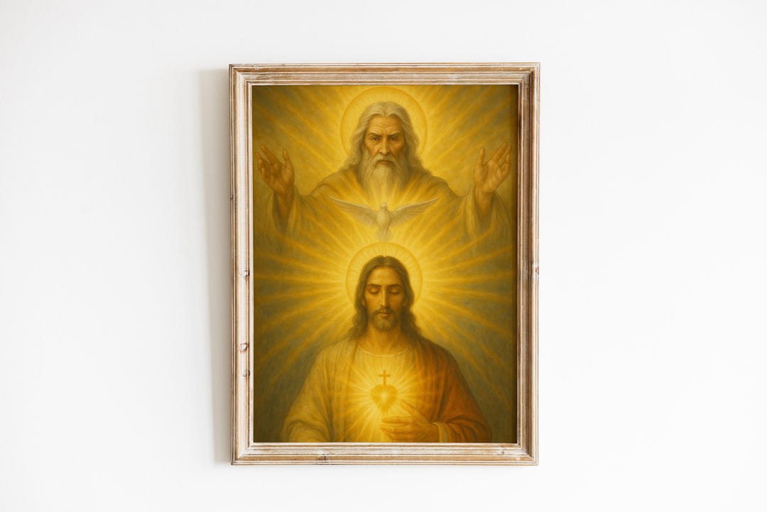 Holy Trinity Poster, the Father God the Son (jesus) the Holy Spirit ...