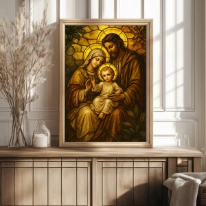 The Holy Family Painting: Catholic Wall Art(digital Download) - Etsy