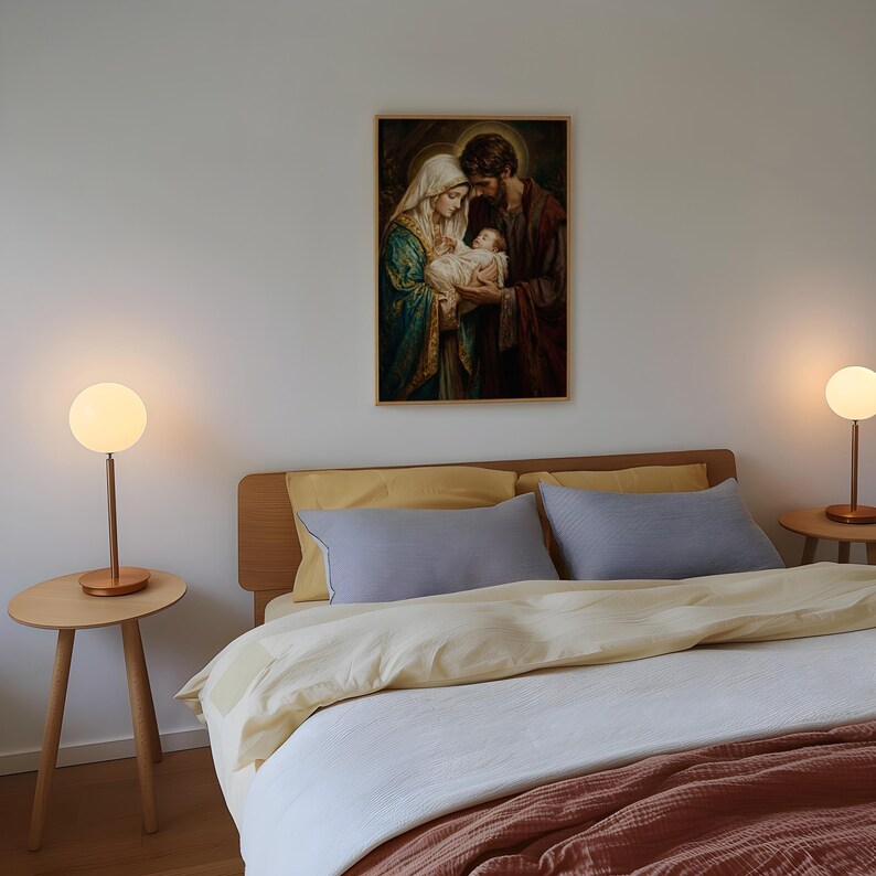 The Holy Farmily Painting, Christian Art Religious Home Decor(digital ...