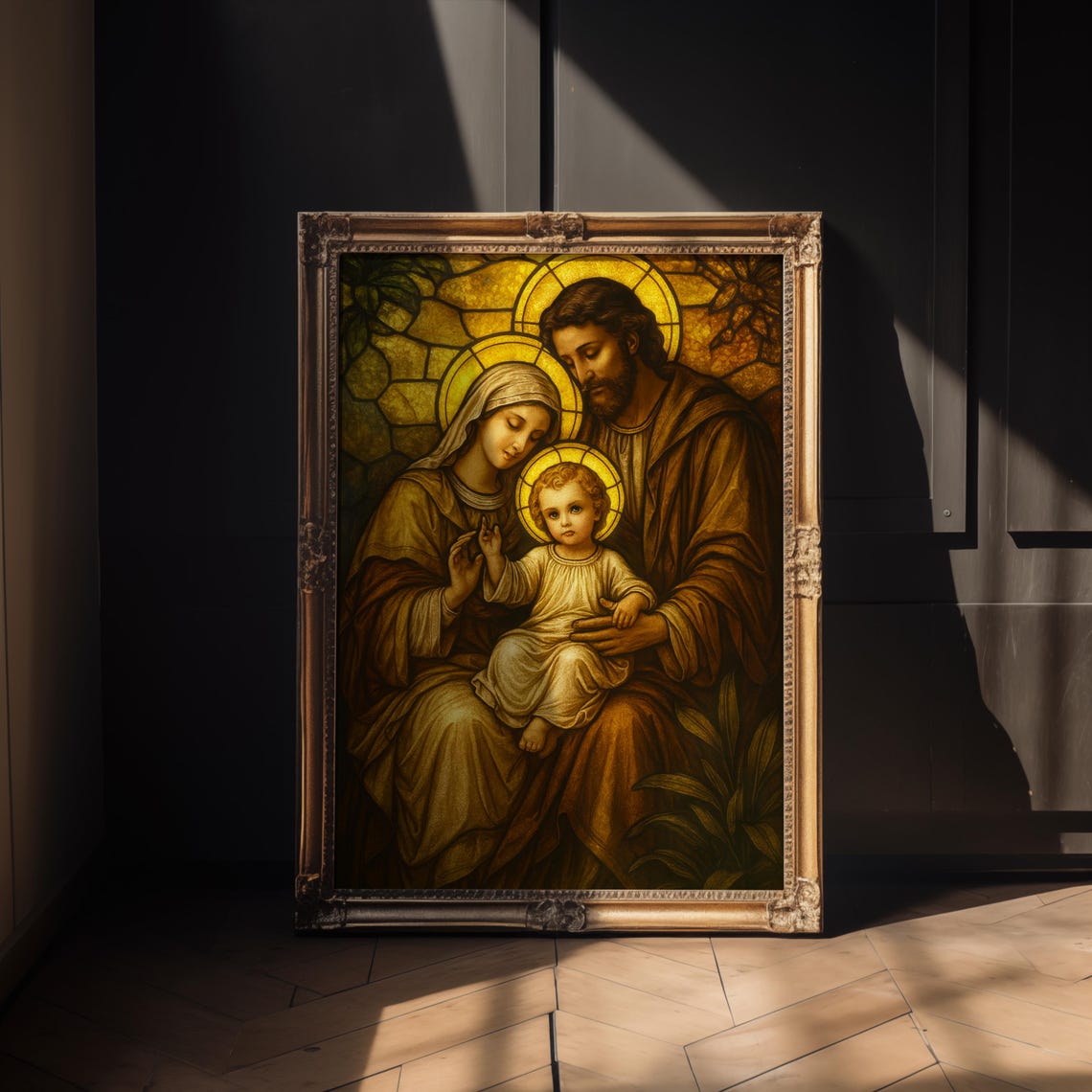 The Holy Family Painting: Catholic Wall Art(digital Download) - Etsy