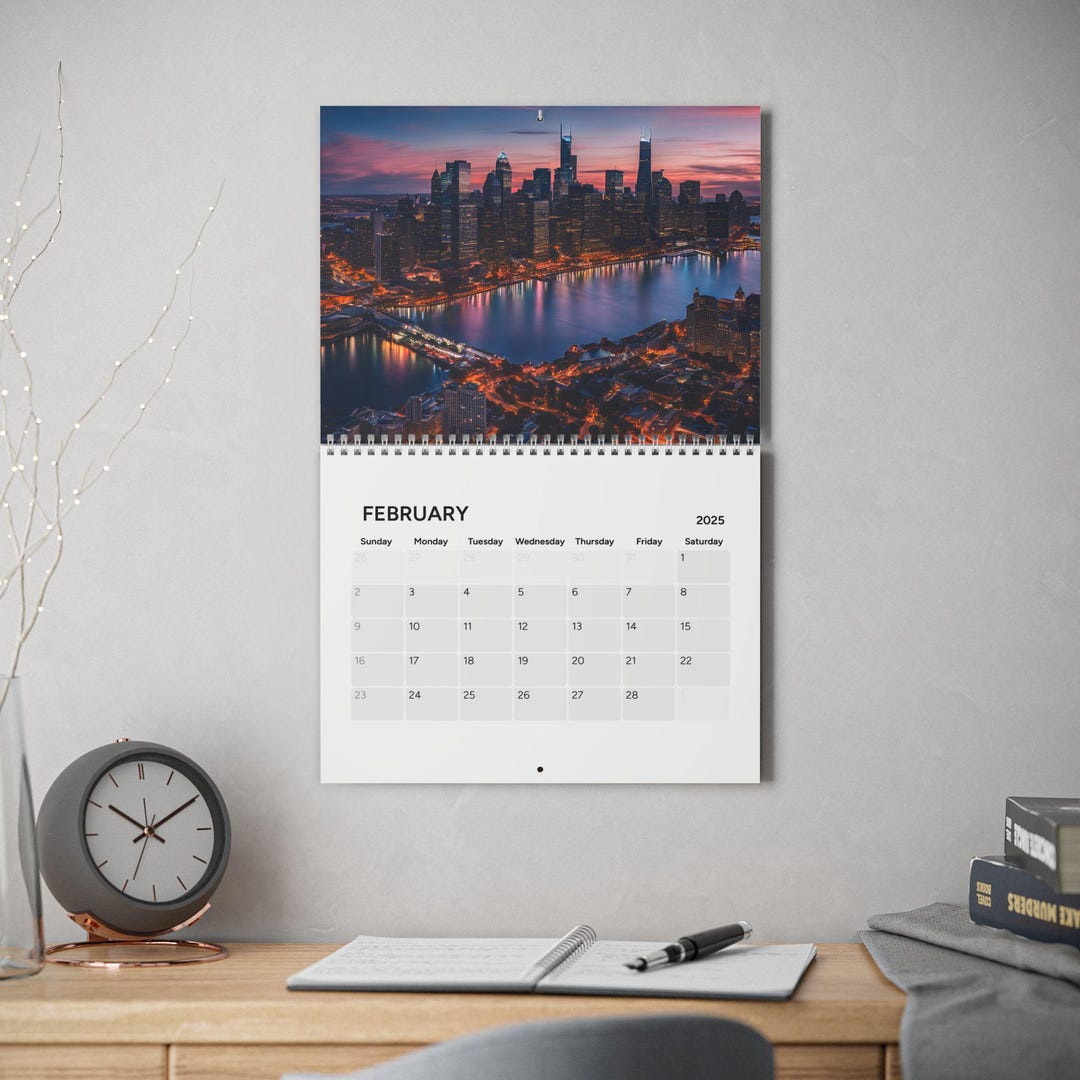 Skyline Calendar 2025 - Etsy