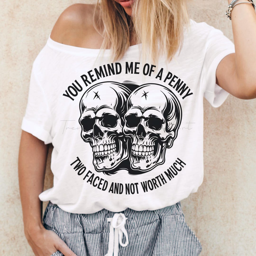 Two Faced Skull PNG | Dark Humor Gothic Clipart (digital Download) - Etsy