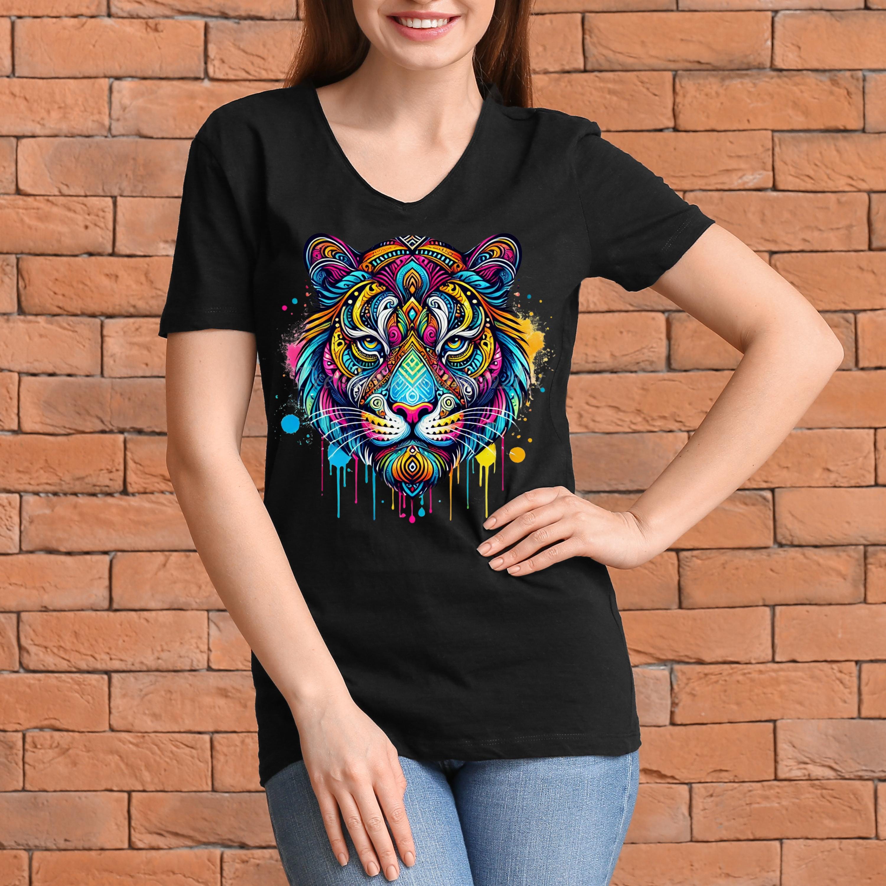 Tiger Png, Colorful Tiger Head, Tiger Shirt Sublimation, Tiger Clipart ...