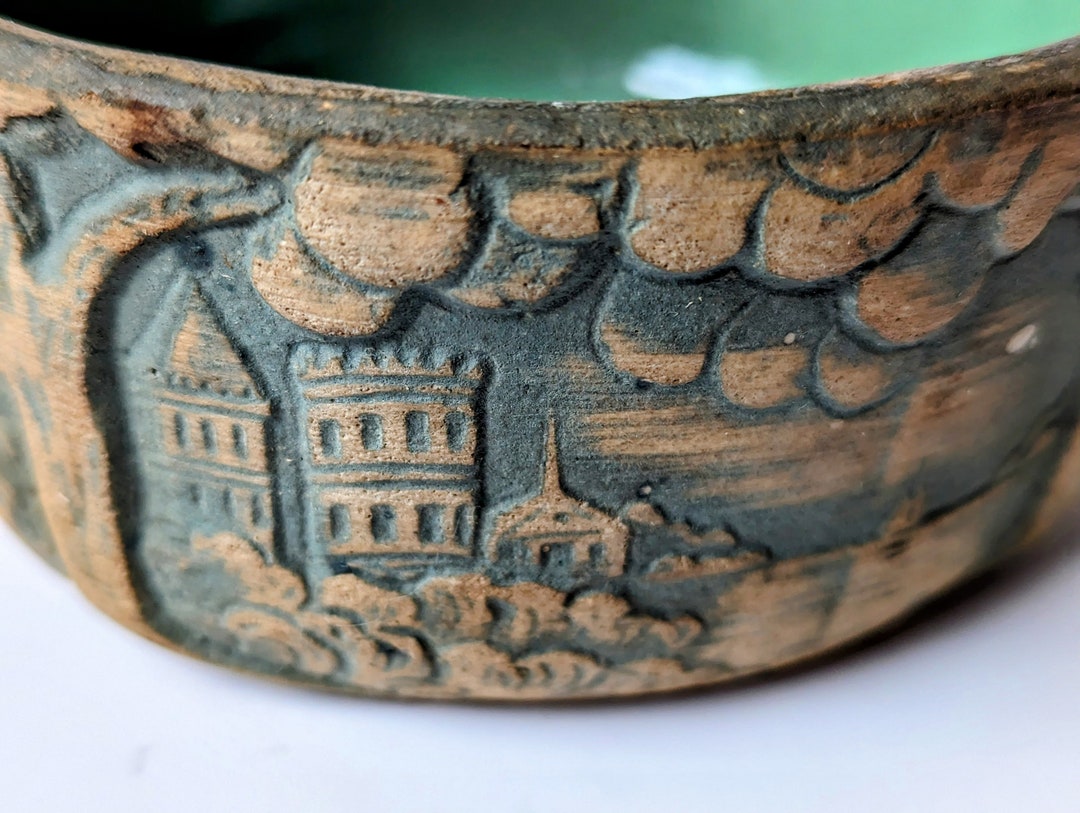 Antique Redware Union Brushware Pottery Bulb Pot or Planter - Etsy