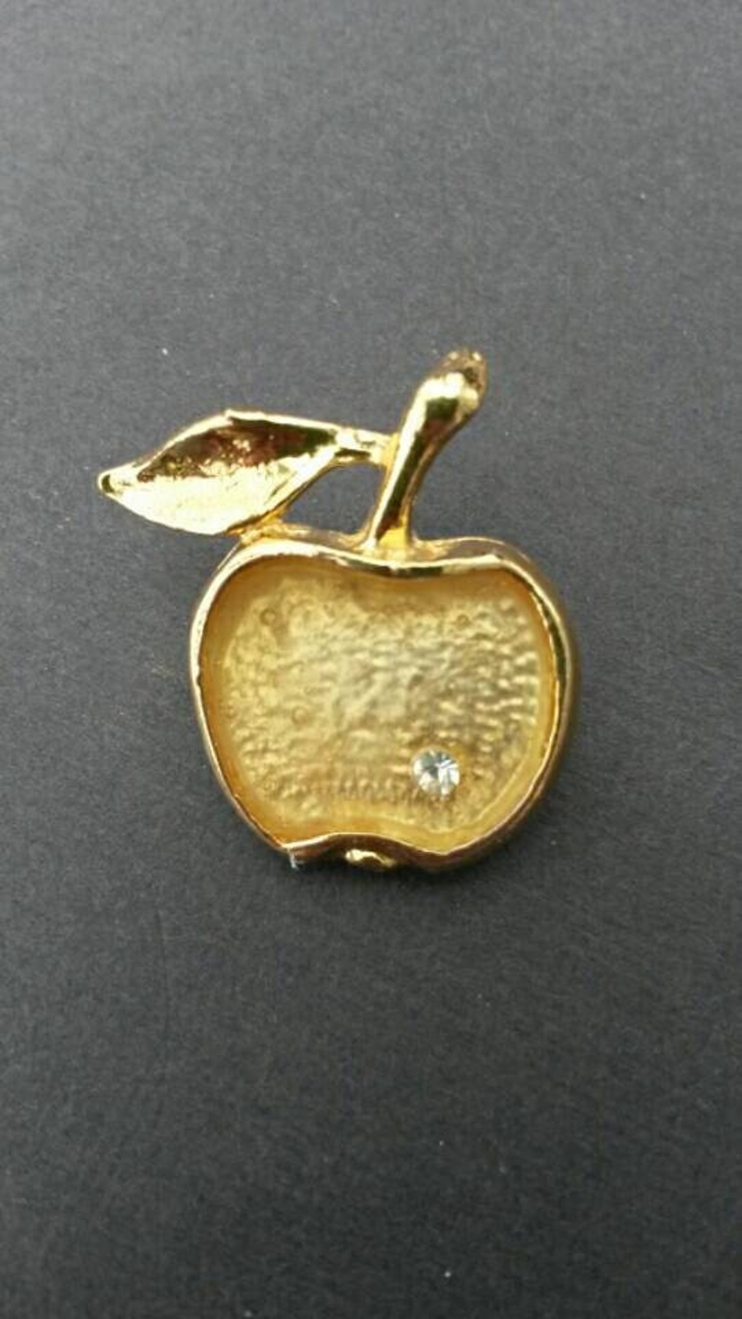 Vintage Tiny Gold Metal Apple Pin Little Golden Apple Brooch - Etsy