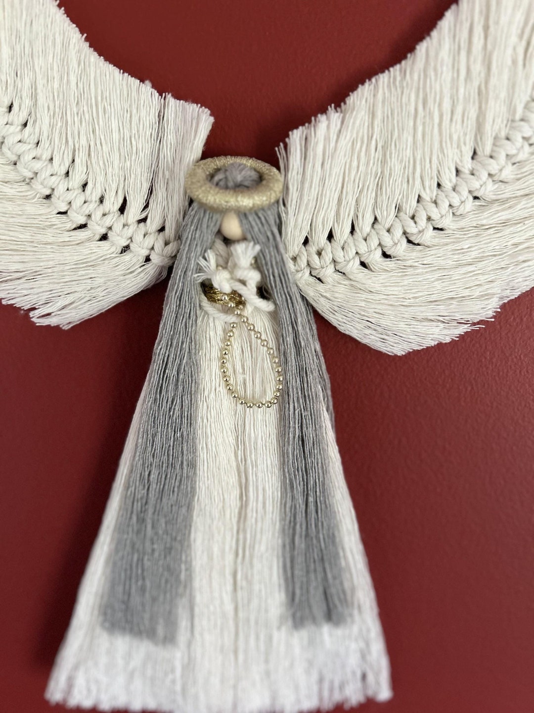 Attrape rêve ange décoration mural macramé - Etsy France