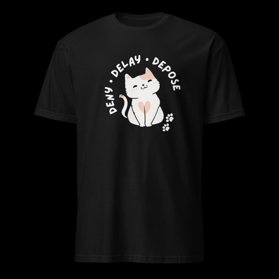 Deny Delay Depose Black Short-sleeve Unisex T-shirt - Etsy