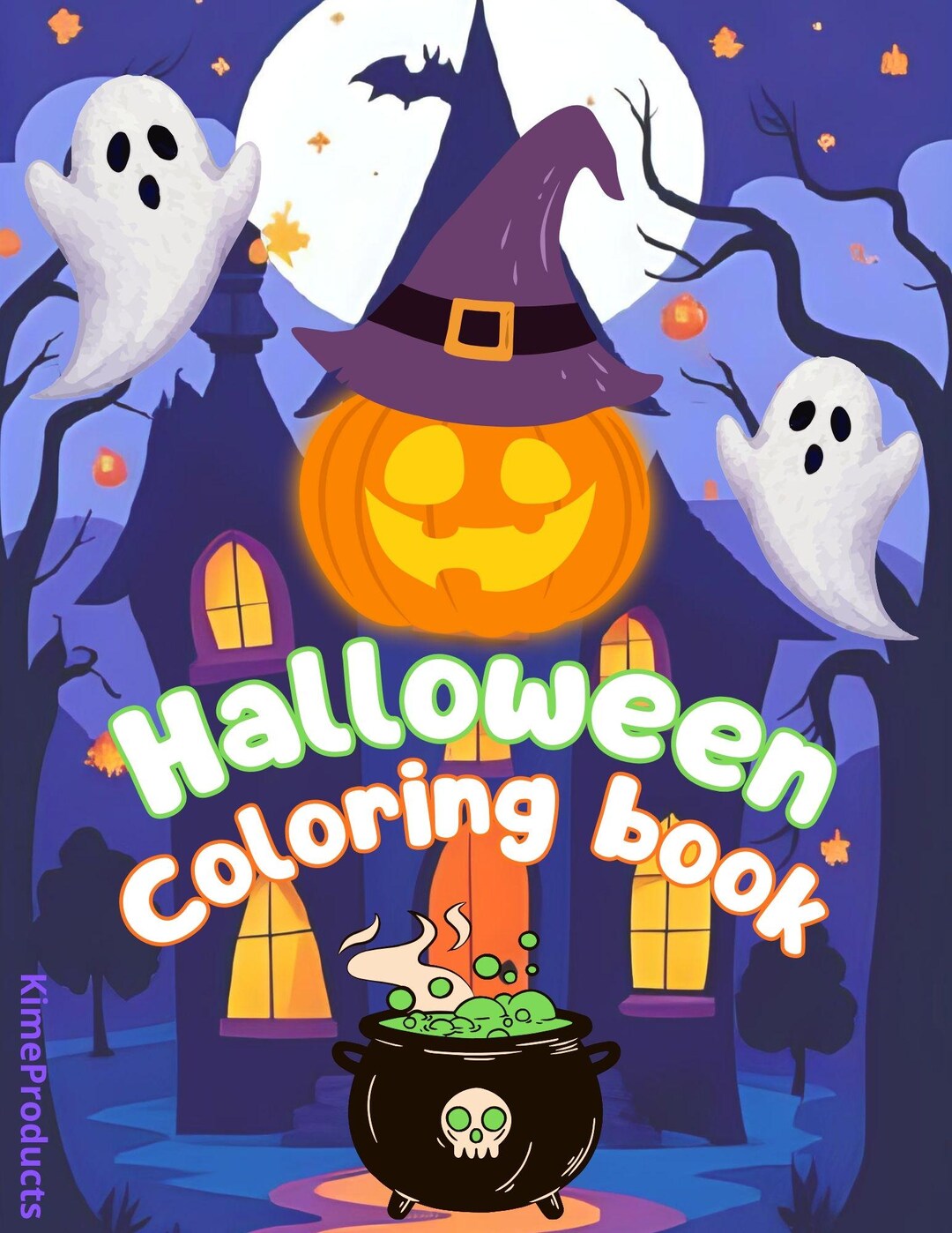 Halloween Vocabulary Coloring Book - Etsy