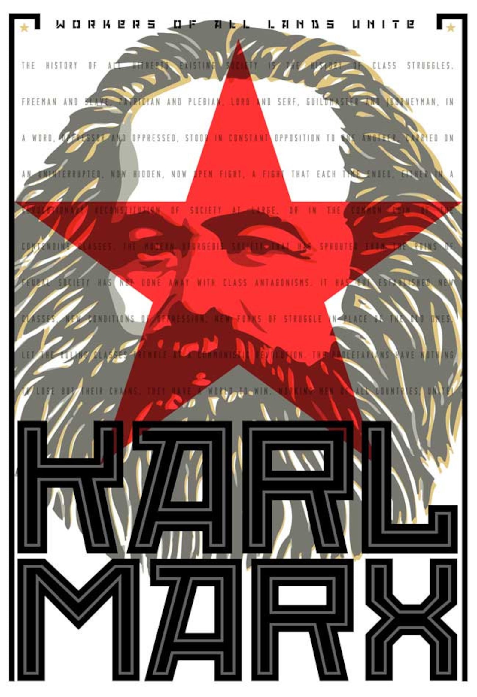Karl Marx Poster Karl Marx Print Dorm Decor Marxist Home | Etsy