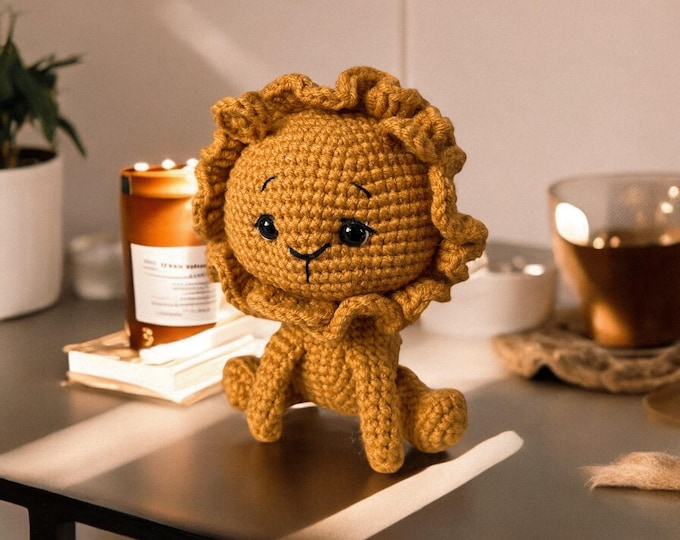 Lion King Crochet Pattern, Lion Amigurumi Pattern, DIY Crochet Plushie ...